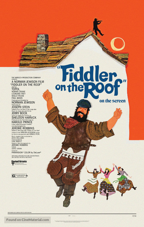 Fiddler on the Roof Cinema Movie Poster A2 Size – Pixel Demon