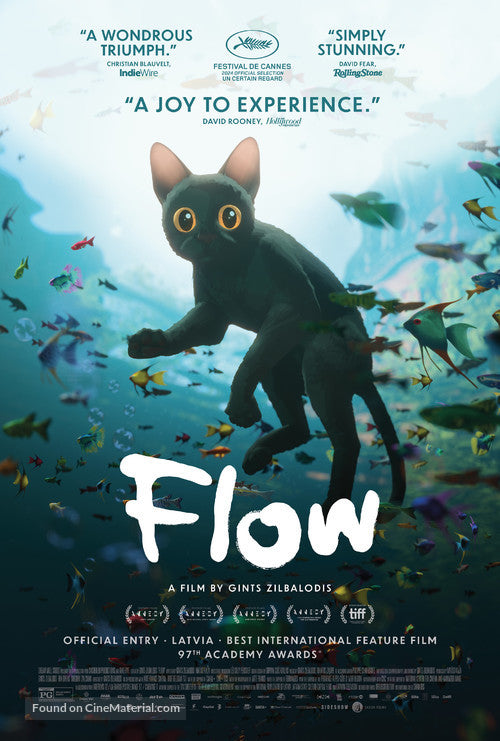 Flow Movie Poster A2 Size Version 1 – Pixel Demon
