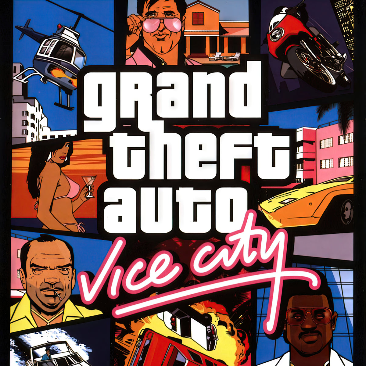 2000s Grand Theft Auto Vice City A2 Size Posters – Pixel Demon