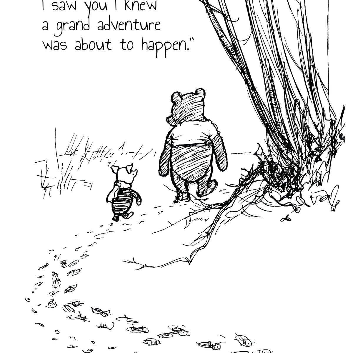 Winnie The Pooh Nursery Wall Art Style 1 A2 Size Posters – Pixel Demon