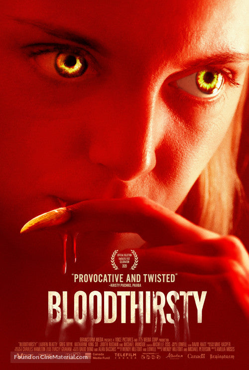 Bloodthirsty Movie Poster A2 Size – Pixel Demon
