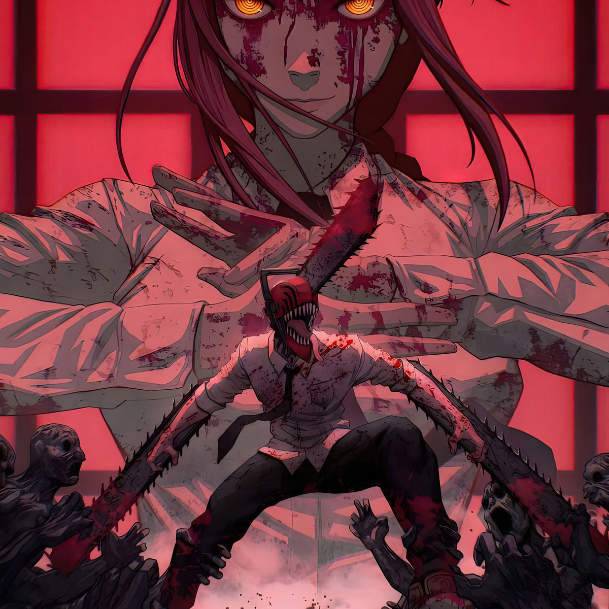 Chainsaw Man Design 4 A2 Size Posters – Pixel Demon