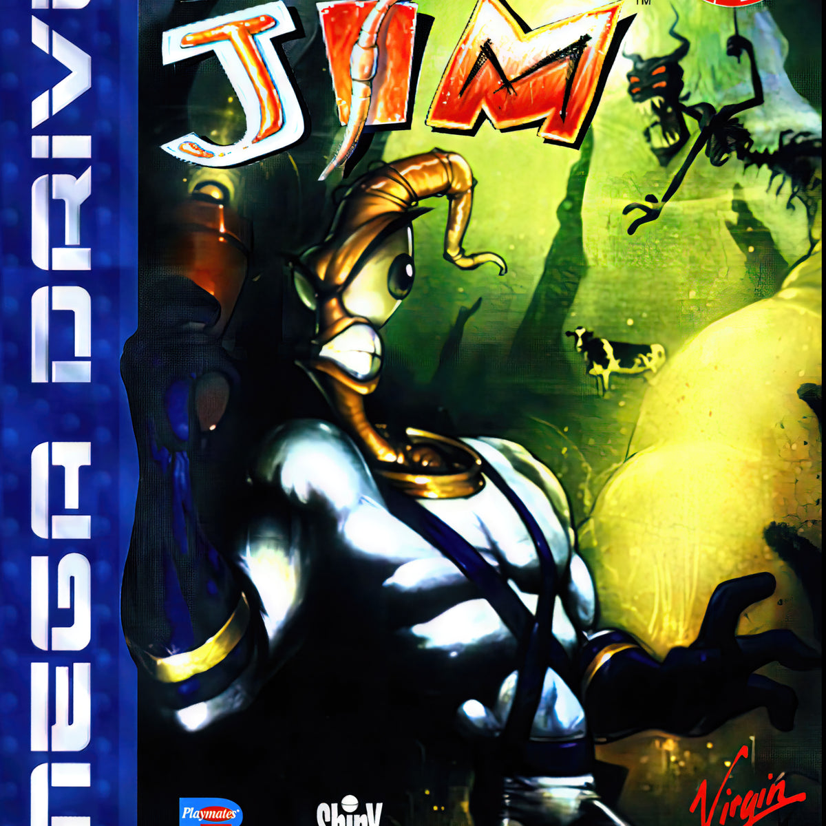 Earthworm Jim Figure Wall Poster