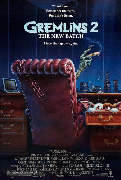 Premium Vivid Quality Gremlins 2: The New Batch A2 Movie Poster – Pixel ...