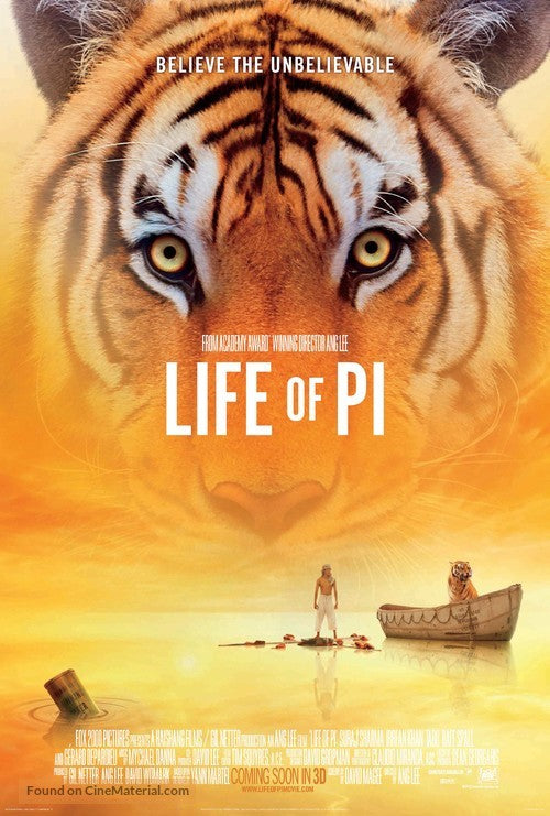 Premium Vivid Quality Life of Pi A2 Movie Poster – Pixel Demon