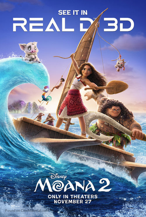 Moana 2 Movie Poster A2 Size Version 6 – Pixel Demon
