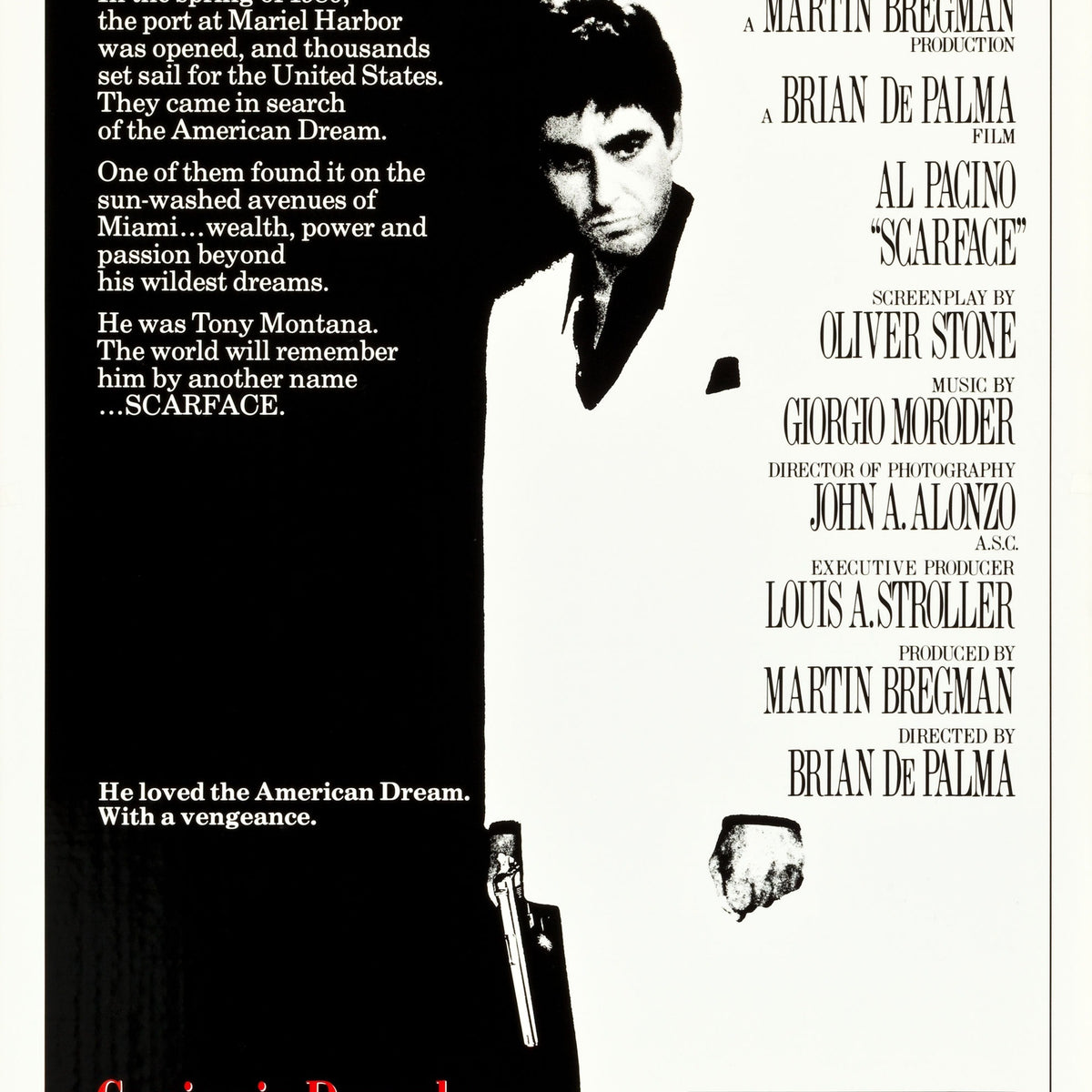 Scarface A2 Size Movie Poster – Pixel Demon