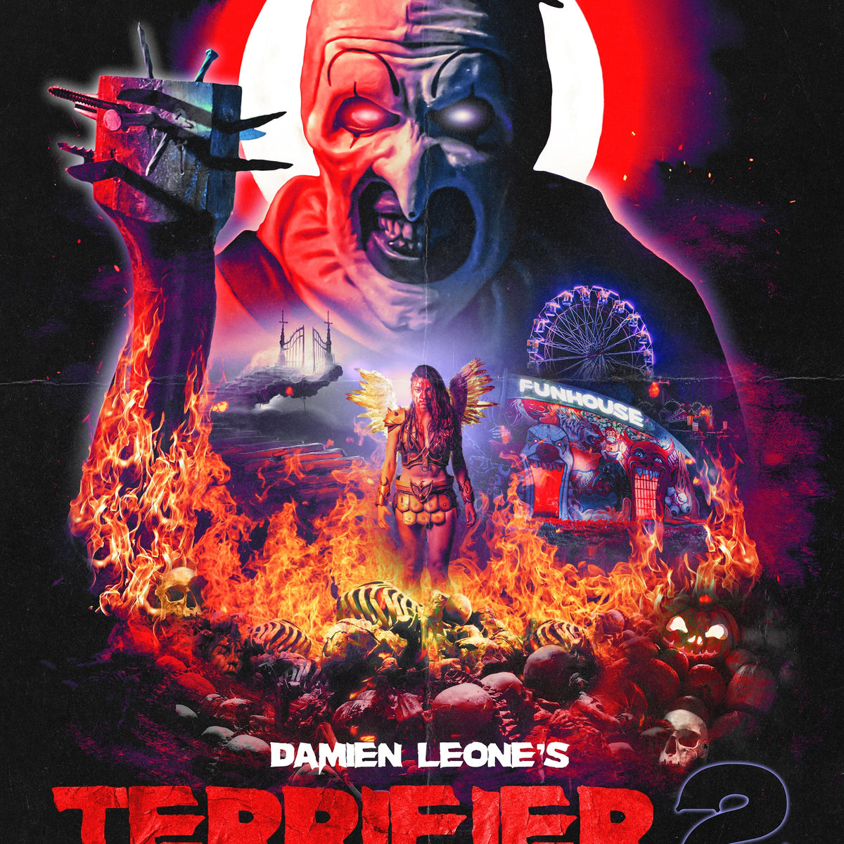 Terrifier 2 A2 Size Movie Poster – Pixel Demon