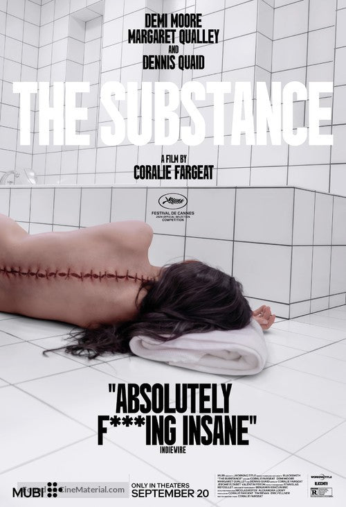 The Substance Cinema Movie Poster A2 Size Version 1 – Pixel Demon